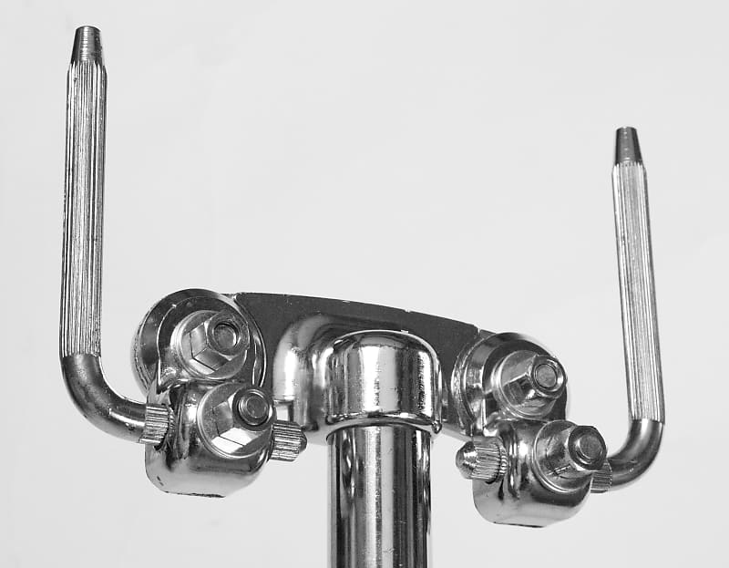 Complete Ludwig Hercules Double Tom Floor Stand, Metal Wing | Reverb