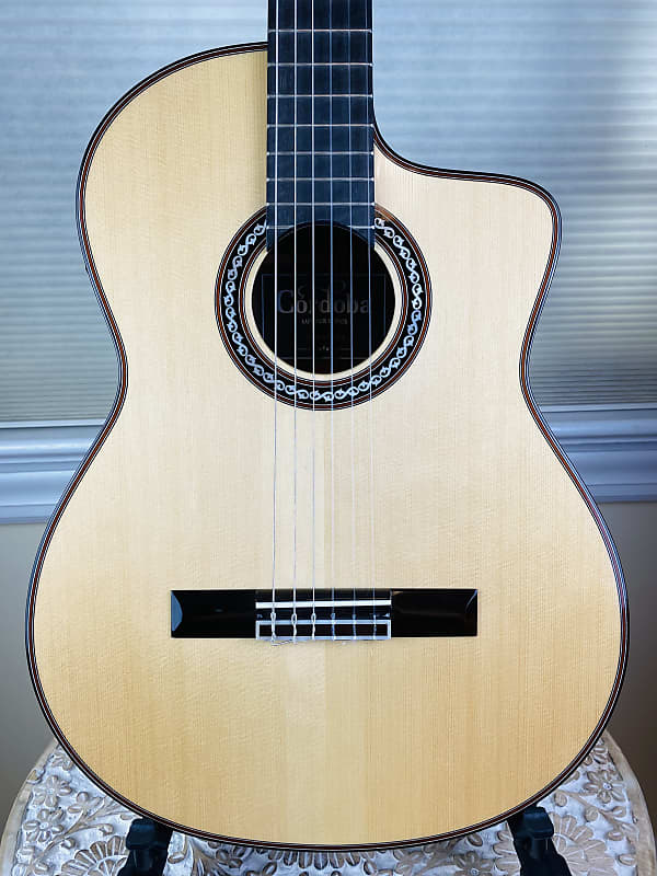 Cordoba GK Pro Negra Classical Crossover Nylon String | Reverb