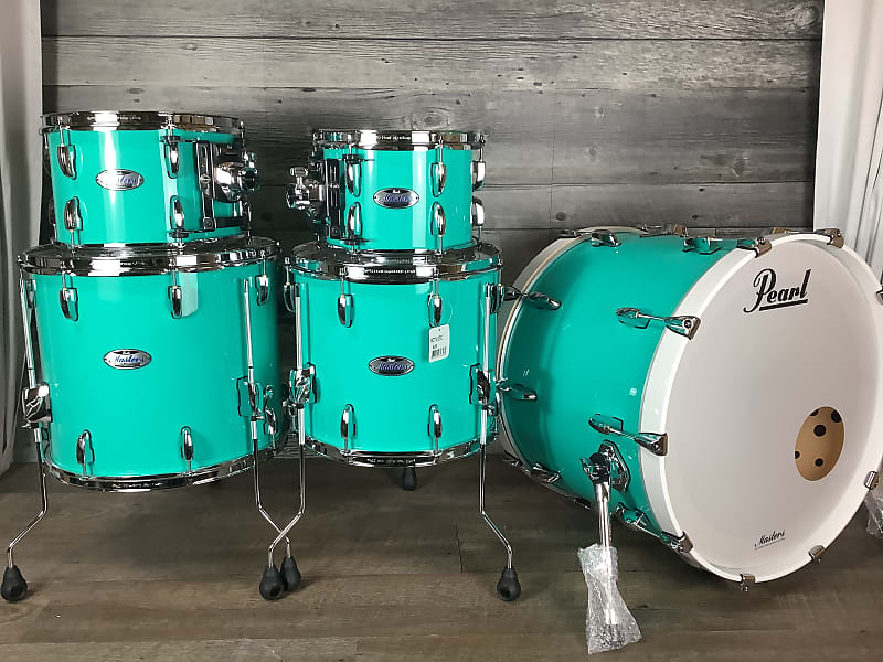 Pearl Masters Maple Complete Limited - 22/10/12/14/16 - Sea | Reverb