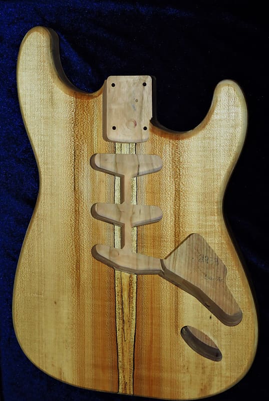 Spalted Maple Top / Aged Cherry Strat body - Standard | Reverb