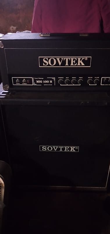 Sovtek Mig 100 head with matched 4×12 cab | Reverb