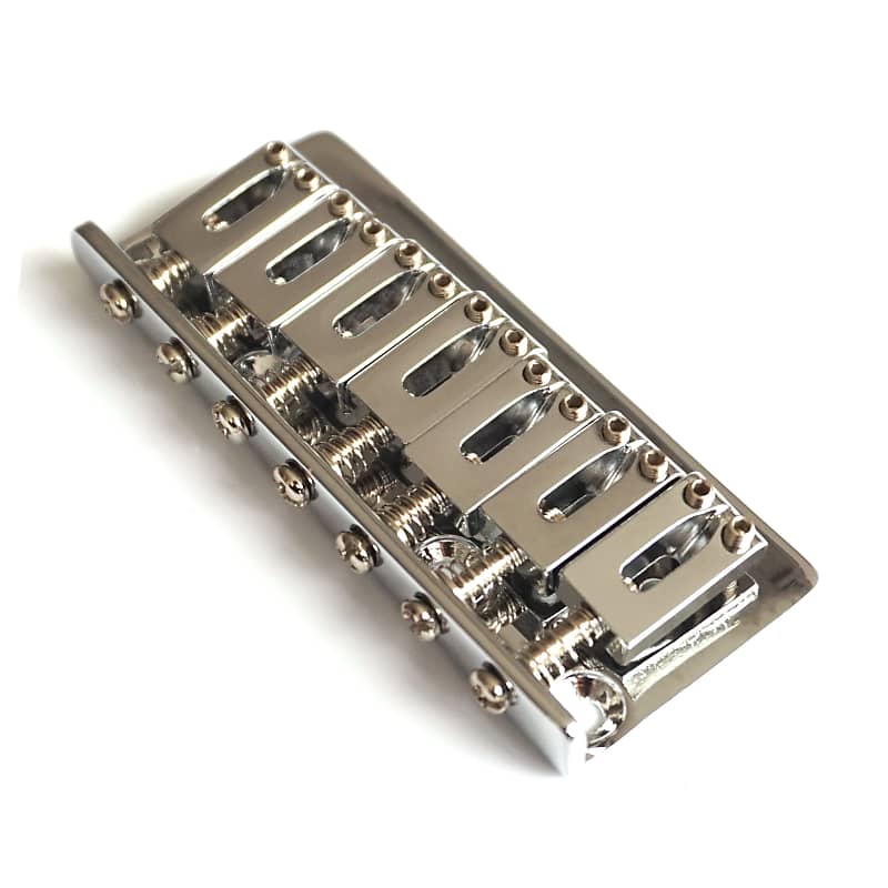 7 String Hardtail Through Body Bridge - Chrome | Reverb