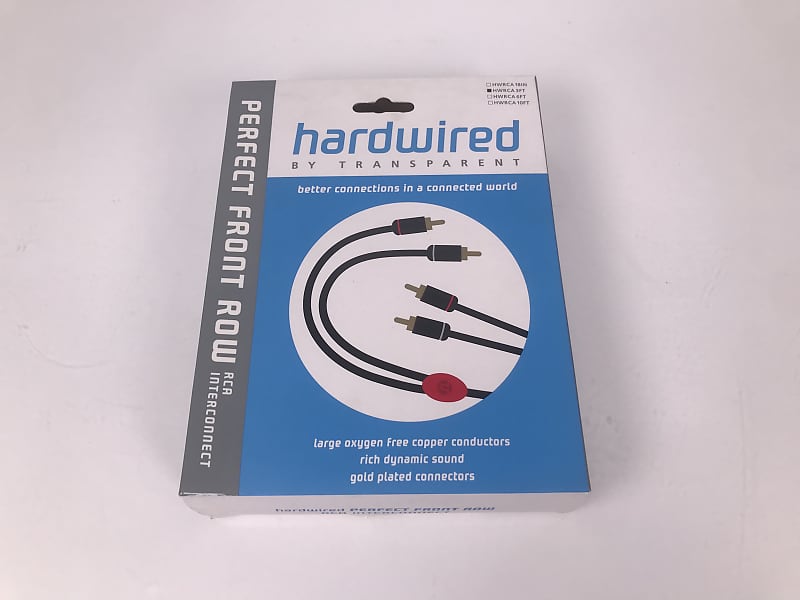 (1M) Transparent Hardwired RCA Interconnect - Audiophile RCA | Reverb
