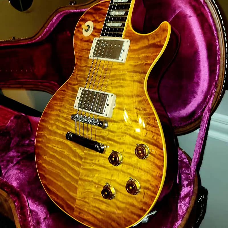 1994 Gibson Les Paul R9 Reissue "Tiger Burst" Tom's Tea MUST | Reverb