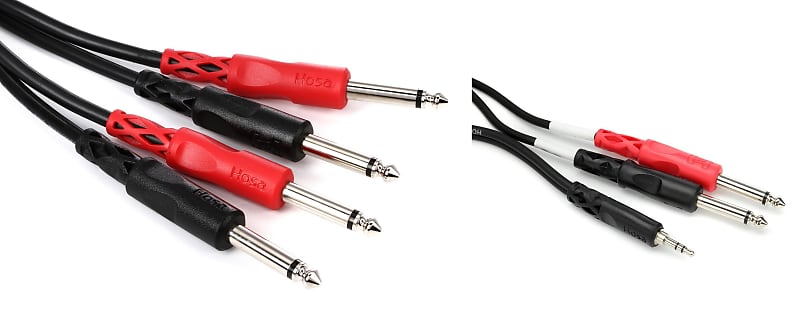 Hosa CPP-201 Stereo Interconnect Cable - Dual 1/4-inch TS | Reverb