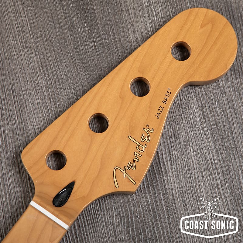 Fender Satin Roasted Maple Jazz Bass Neck | Reverb