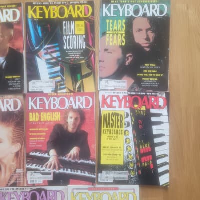 11 Keyboard Magazine 1990 Moog Roland Synthesizer Tears for | Reverb