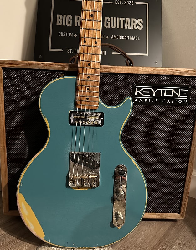 Big River/Fano/Fender Telecaster*Aged Pelham Blue/TV Yellow | Reverb