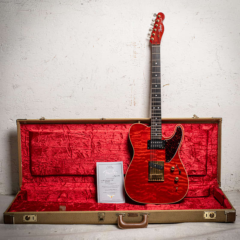 Fender Custom Shop Country Artist Telecaster 1995 - Red | Reverb UK