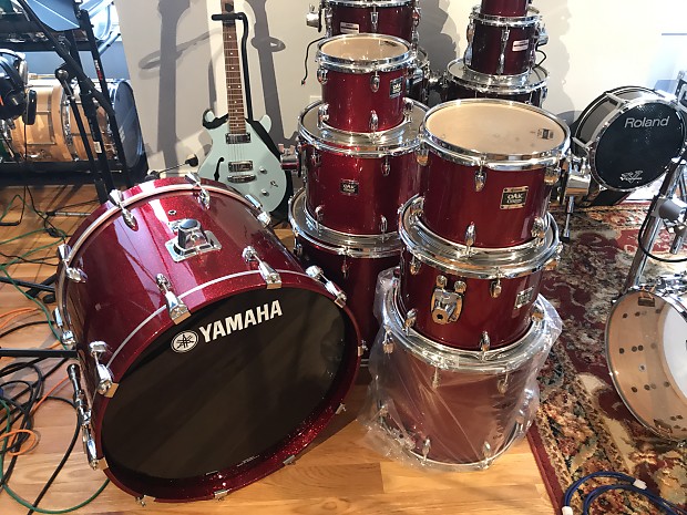 Yamaha Oak Custom 2011 Made in Japan 7 piece drum set shell | Reverb