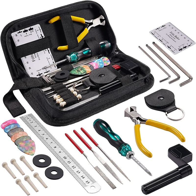 31Pcs Guitar Tool Kit, POGOLAB Guitar Repair Kit A Gift for | Reverb