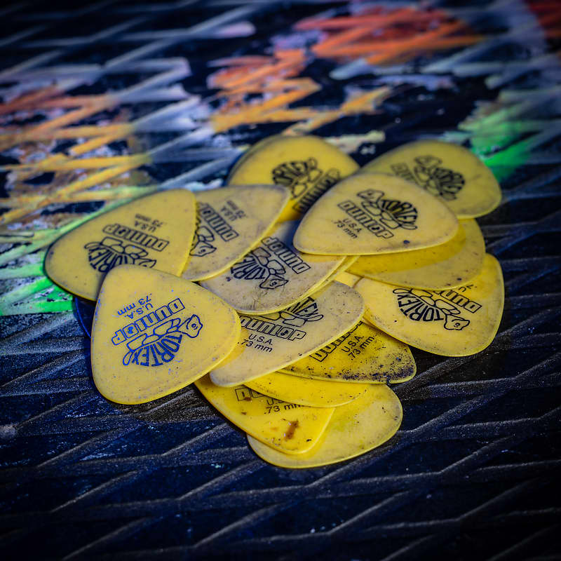 Oasis Noel Gallagher Tour/Stage used Green Tortex Pics 2000s | Reverb