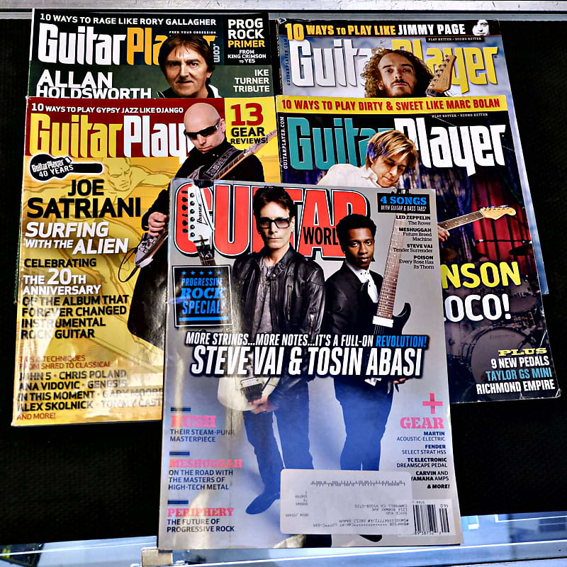 Lot Guitar Player & Guitar World Magazines Guthrie Govan, | Reverb