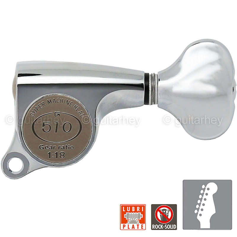 NEW Gotoh SGS510Z-S5 6 in Line Set Mini Tuners Small Buttons | Reverb