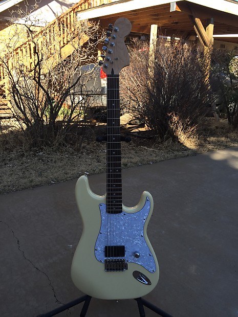 Fender Squier Strat Stratocaster Partscaster W/ EMG 81 Padded | Reverb