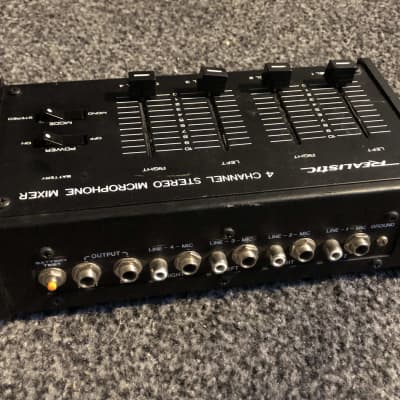 vintage compact mixer - Realistic 4 Channel Microphone | Reverb UK