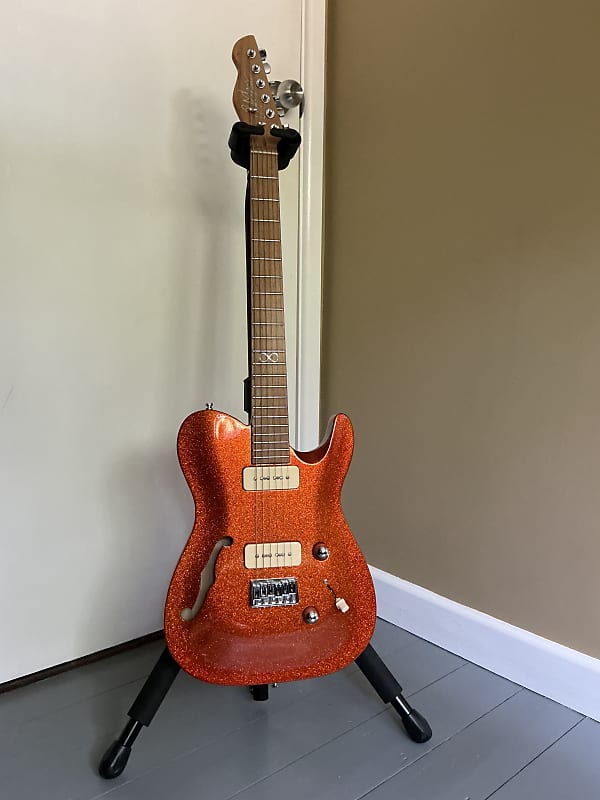 Chapman ML3 Pro Traditional Semi-Hollow Orange Sparkle | Reverb