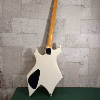 B.C. Rich Warlock Bass Nikki Sixx Motley Crue 80's White NJ | Reverb