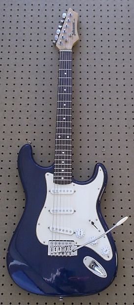 Johnson Stratocaster Copy 90s Dark Blue | Reverb