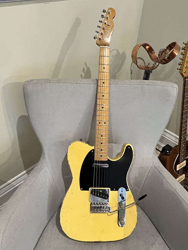 Fender MJT Telecaster 2010s - Butterscotch Relic Lacquer | Reverb