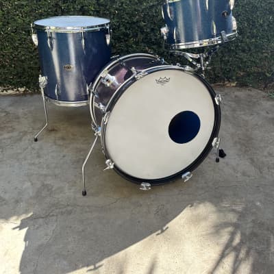 Apollo MIJ Drum Set 1960s Blue Sparkle made by Pearl | Reverb