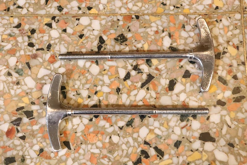 Ludwig USA 4" Chrome T Rods 2pk Vintage 1960's -70's #1 | Reverb