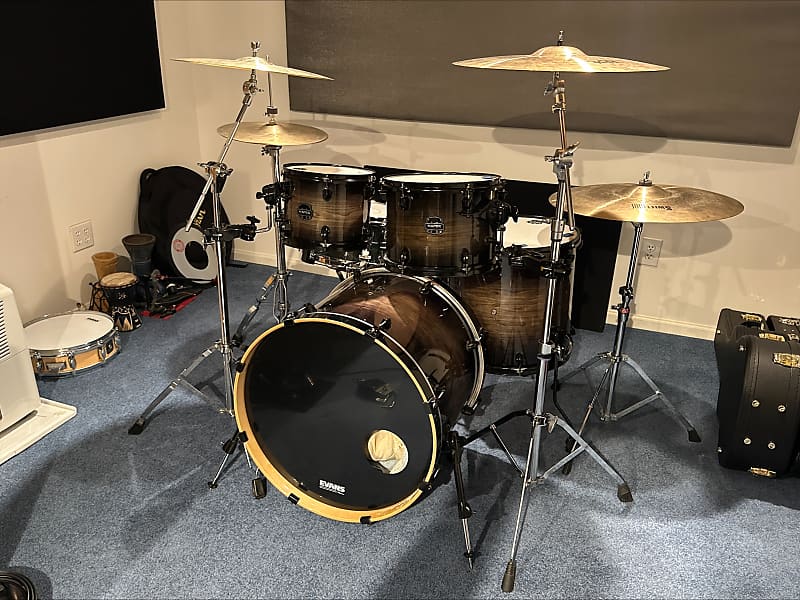 Mapex Armory Series Exotic Rock 4-Piece Shell Pack - Black | Reverb