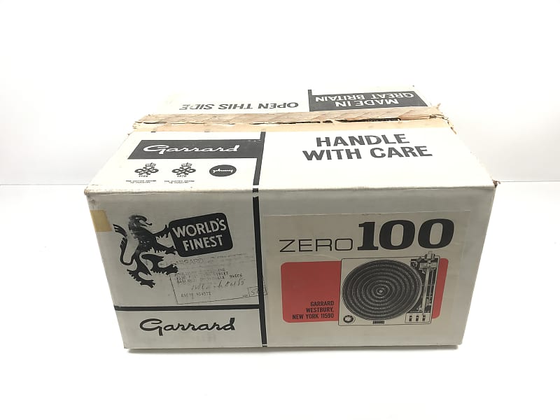 Vintage New Old Stock Garrard Zero 100 Turntable | Reverb