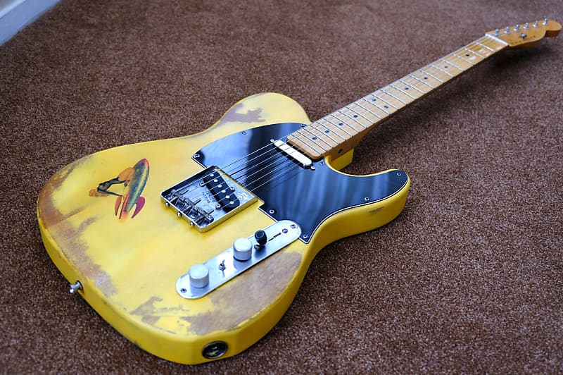 Warmoth Telecaster 2018 Mahogany Body Aged Butterscotch Tv | Reverb