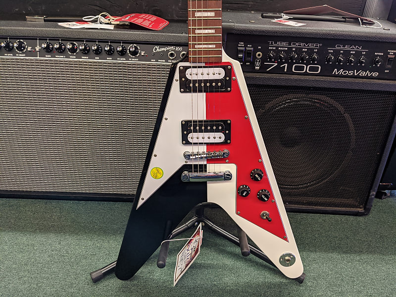 Dean Michael Schenker Festival Flying V Guitar - Red Black | Reverb