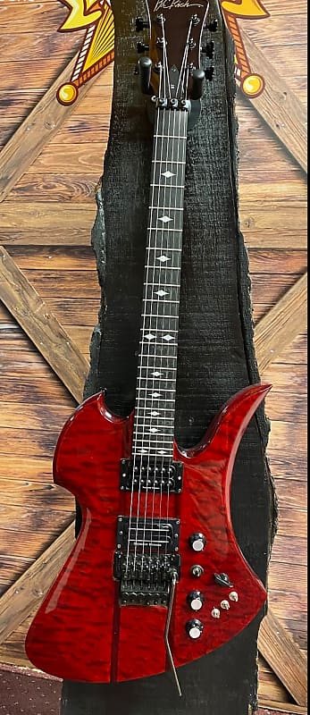 B.C. Rich Mockingbird Legacy ST Red Flamed Maple | Reverb
