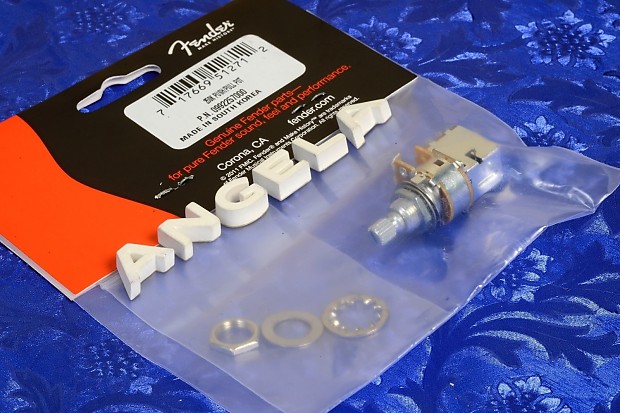 Fender 250K Split Shaft Push/Pull Pot For Stratocaster, | Reverb