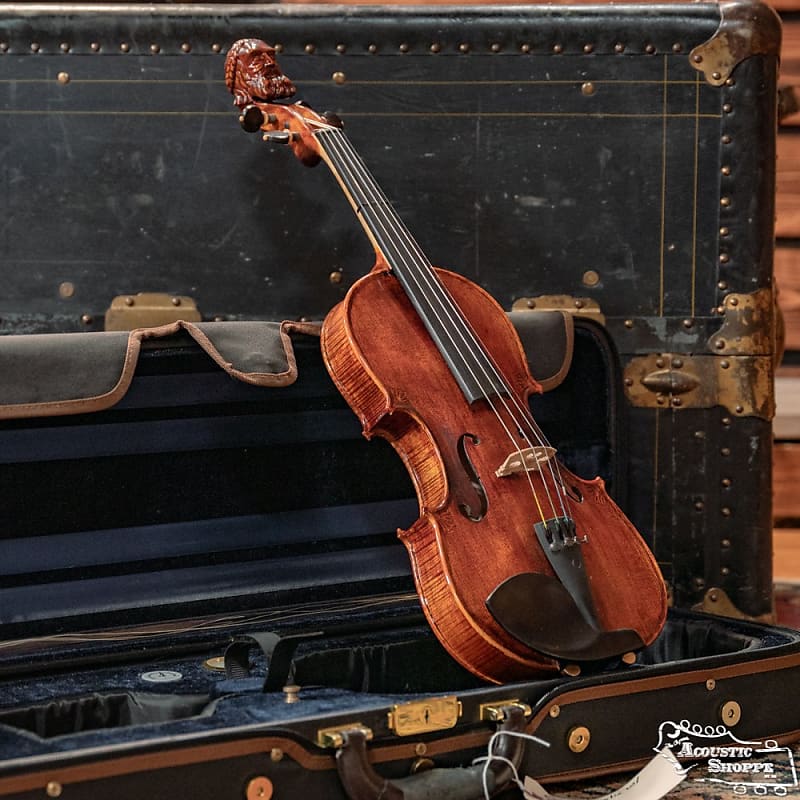(Used) Engraved Violin with Fancy Scroll | Reverb