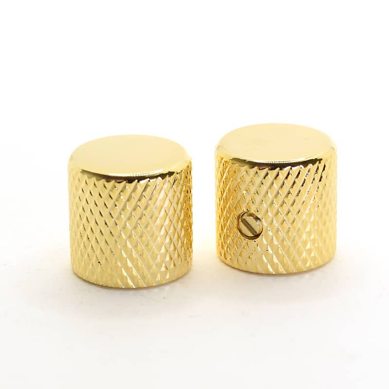 Set of 2 Gold Flat Top Tele Knobs | Reverb