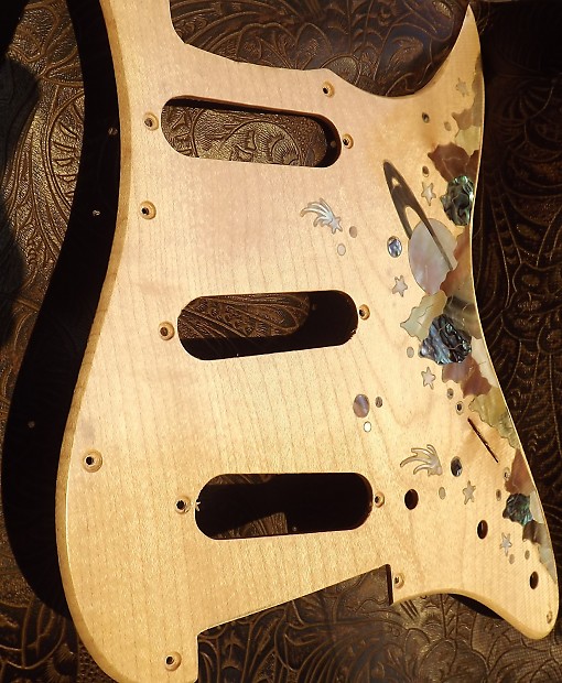 Handmade Fender Stratocaster Wooden Pickguard w/ Custom | Reverb