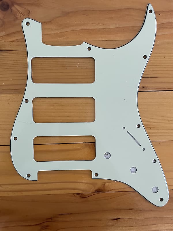 3 P90 Strat Pick guard Mint green | Reverb