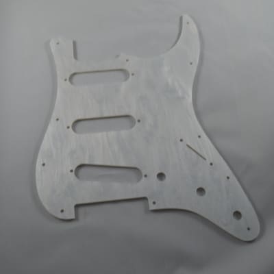 Warmoth Stratocaster pickguard 2022 White/Black/White | Reverb