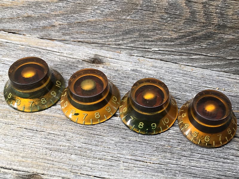 Aged Amber Les Paul Style Knobs 2018 Relic | Reverb