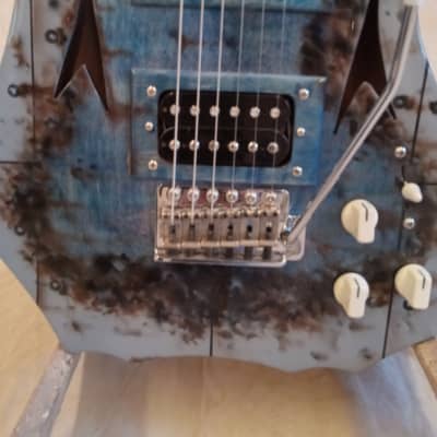 TAZ "Rusted Axe" Electric Guitar 2024 - Blue | Reverb