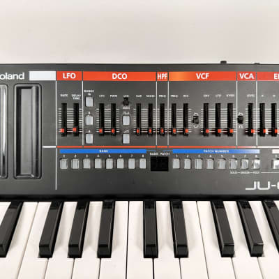 Roland JU-06 Synthesizer with K-25m Keyboard, Wood Panels | Reverb