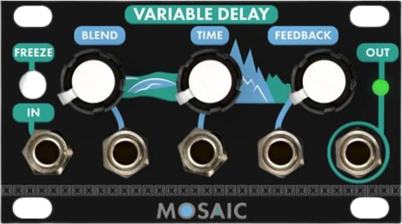 Mosaic Variable Delay Eurorack Synth Module, Black | Reverb