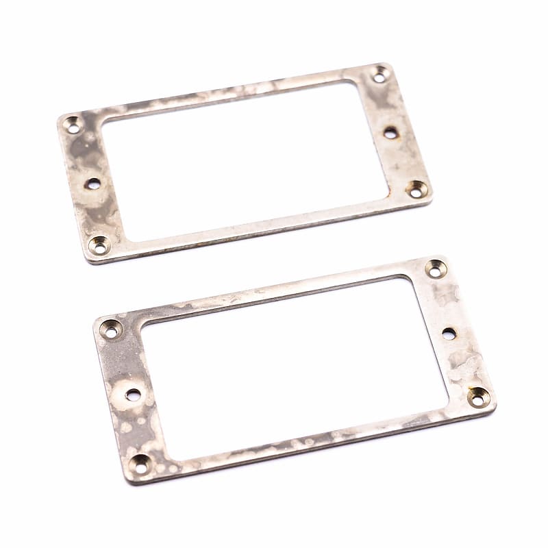 AGP ™ - Aged Chrome Flat Bottom Metal Humbucker Ring Set | Reverb