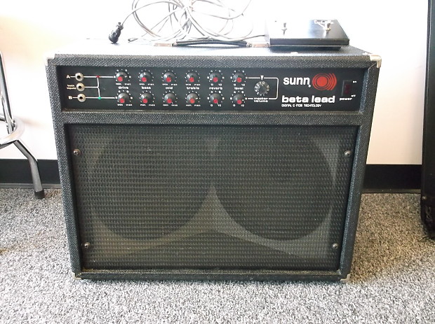 Sunn BETA LEAD 2x12 Speaker Electric Guitar AMP COMBO Black | Reverb