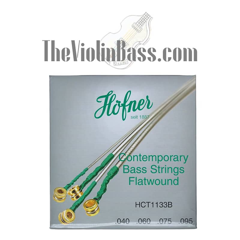 Genuine Hofner Contemporary Flatwound Bass Strings 040-095 | Reverb