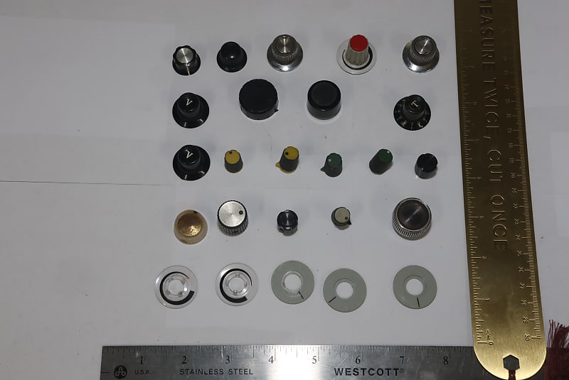 Lot vintage Knobs # 3 Pointer Selector 1 Radio Electronic | Reverb UK