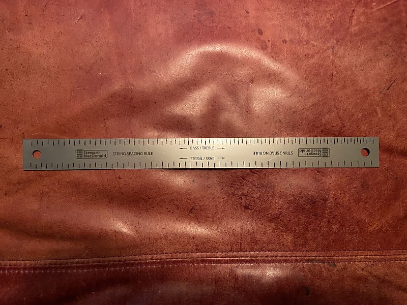 Stewart MacDonald String Spacing Rule -- Luthier Tool | Reverb