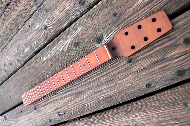 Telecaster snakehead quartersawn neck, roasted maple, 22 | Reverb UK