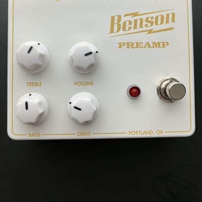 Benson Amps Preamp Pedal White/Gold MINT | Reverb