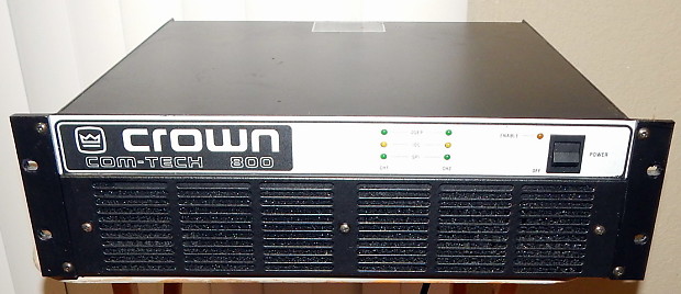 Crown Com-tech 800 power amplifier | Reverb