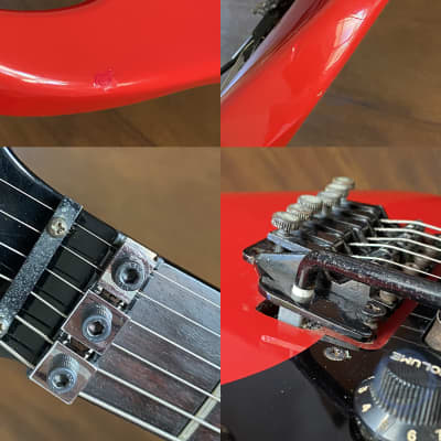 Fernandes Revolver Guitar, FR-55, HSS, Red, MIJ, 1987, 24” | Reverb